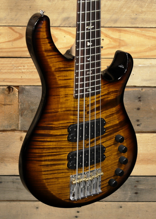 PRS Grainger 5 5-String Bass Black Gold Burst w/ Case