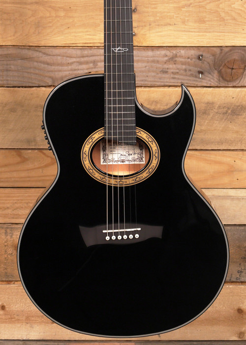 black ibanez acoustic guitar