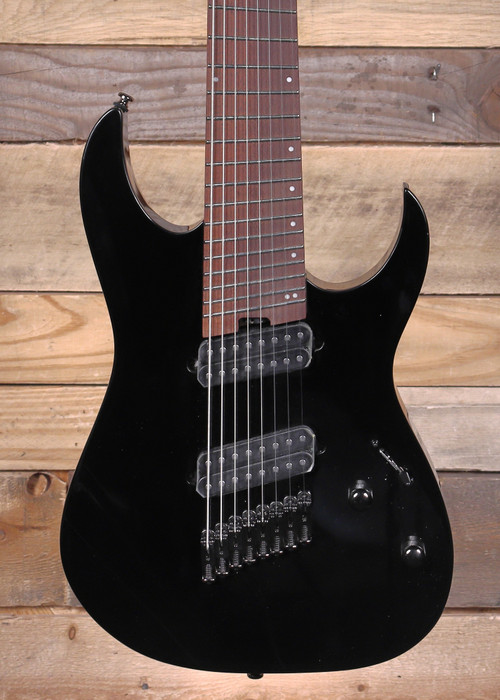 Ibanez RGMS8 Multi-Scale 8-String Electric Guitar Black