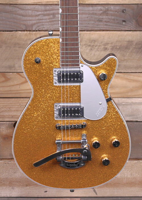 Gretsch G5230T Electromatic Sparkle Jet FT Single-Cut Gold Sparkle w ...