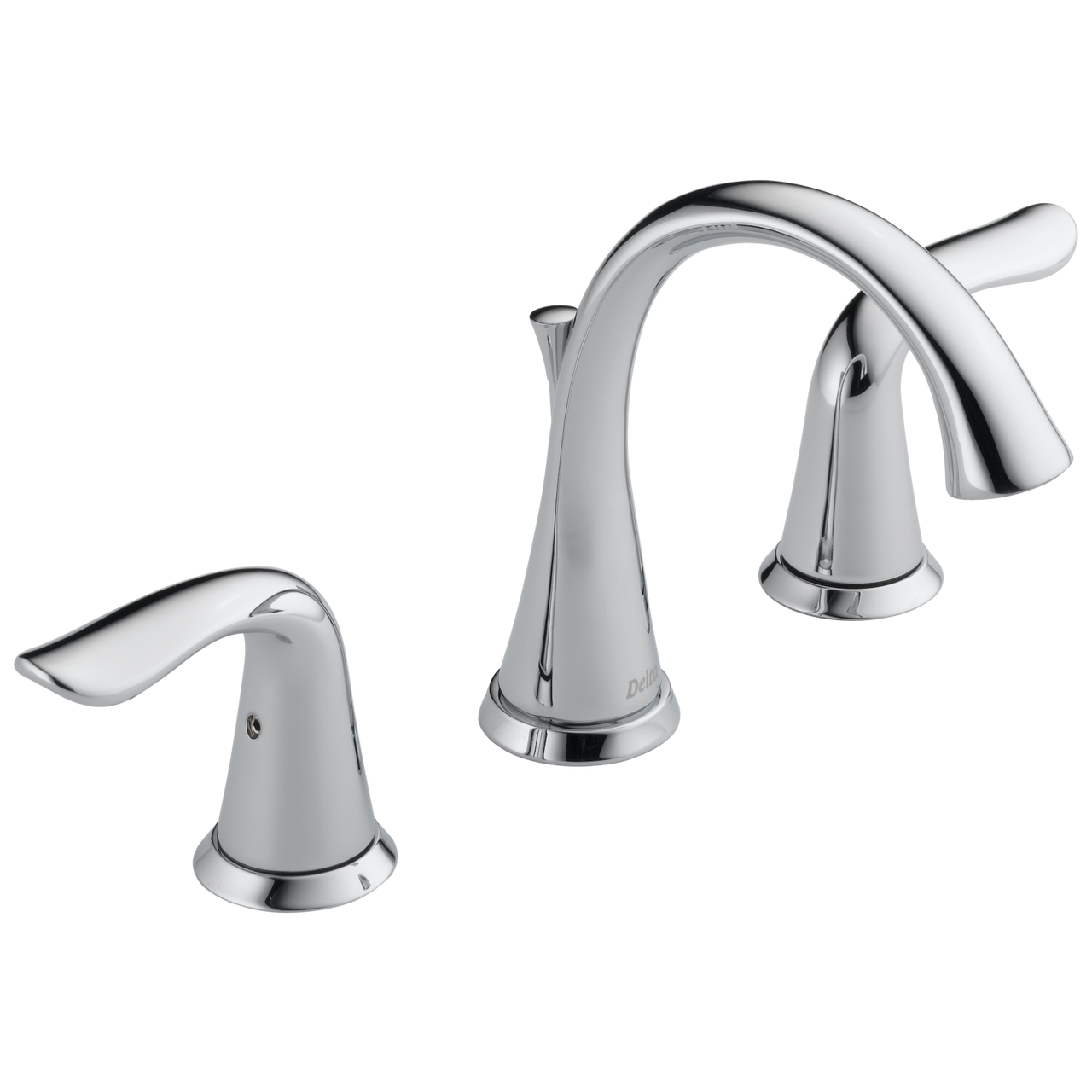 Delta Lahara Two Handle Widespread Bathroom Faucet with Metal Drain ...