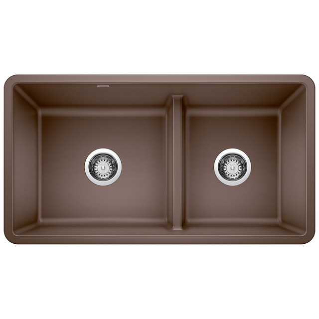 Blanco 442528 Precis 1.75 Low Divide Undermount - Cafe Brown
