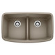 Blanco 442197 Valea Silgranit Equal Double with Low-Divide Undermount ...