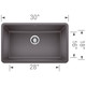 Blanco 442531 PRECIS 30" Single Undermount - Truffle