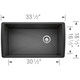 Blanco 522259 Precis Silgranit 27" Single Bowl - Anthracite