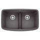 Blanco 442196 Valea Silgranit Equal Double with Low-Divide Undermount ...