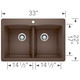 Blanco 440182 Diamond Equal Double Bowl Silgranit II- Cafe Brown ...