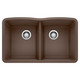 Blanco 440182 Diamond Equal Double Bowl Silgranit II- Cafe Brown ...