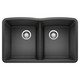 Blanco 440182 Diamond Equal Double Bowl Silgranit II- Cafe Brown ...
