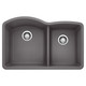 Blanco 440182 Diamond Equal Double Bowl Silgranit II- Cafe Brown ...