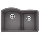 Blanco 441600 Diamond 1.75 Low Divide Undermount Reverse - Cinder