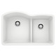 Blanco 441593 Diamond 1.75 Low Divide Undermount - White