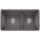 Blanco 442521 PRECIS 1.75 Low Divide Undermount - Cinder