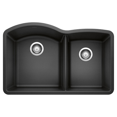 Blanco 440179 Diamond .75 Bowl Silgranit II: Anthracite Undermount ...