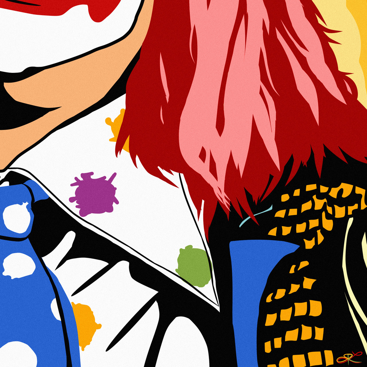 "Shakes the Clown" - Plaid Design