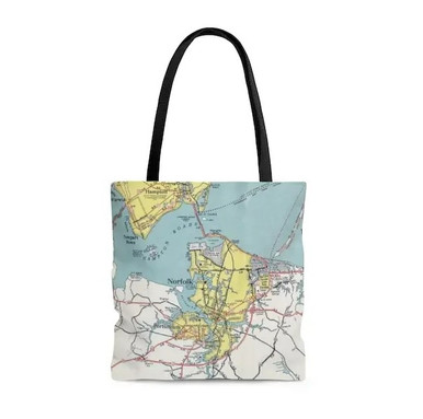 Map Tote Bag - VisitNorfolk Mermaid Market