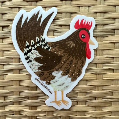 Chicken Sticker - VisitNorfolk Mermaid Market