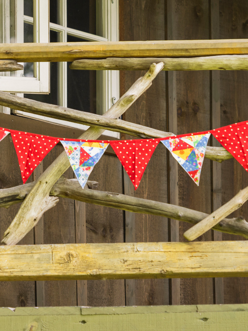 Primary Patchwork Pennant - Multi | Shop Beautiful Designs by April Cornell