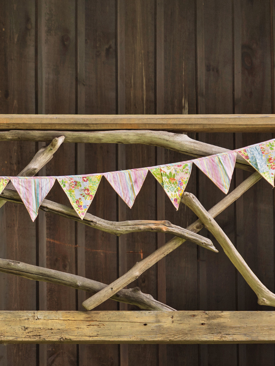 Garden Collage Pennant - Pastel | Shop Beautiful Designs by April Cornell