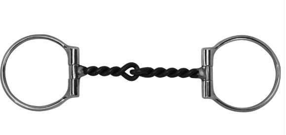 Myler Bits® Western Dee with Black Steel Large Twist Snaffle Bit - 5"