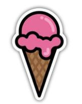 Ice Cream Cone - Sticker
