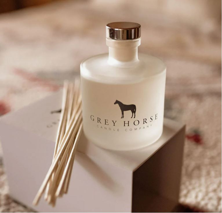 Grey Horse Candle Reed Diffuser - High End Saddle