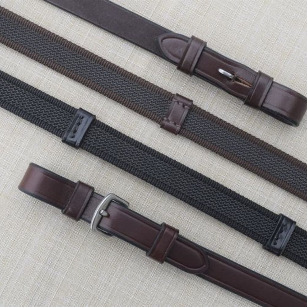 Red Barn Monkey Grip Reins - Buckle End