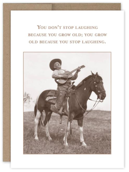 Shannon Martin Design: Don't Stop Laughing Birthday Card