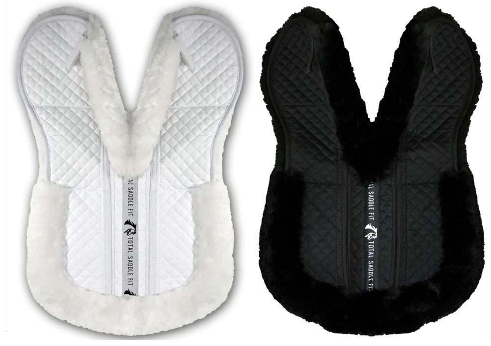 Total Saddle Fit Six Point Saddle Pad - Sheepskin Half Pad w/ Wither ...
