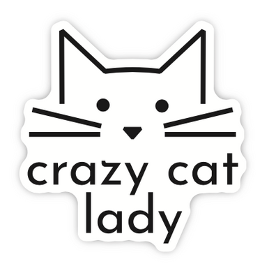 Crazy Cat Lady - Sticker