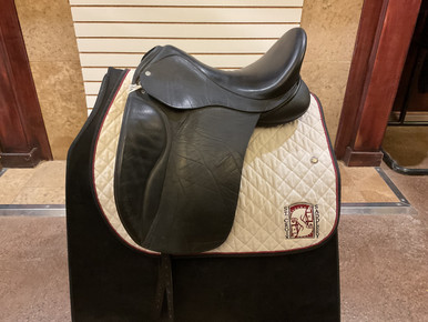 Used 17" Mike Corcoran Master Dressage Saddle MW