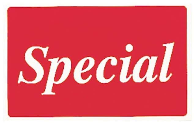 Plastic "Special" Store Message Sign 11"W x 7"L - 888 Display USA, Inc.