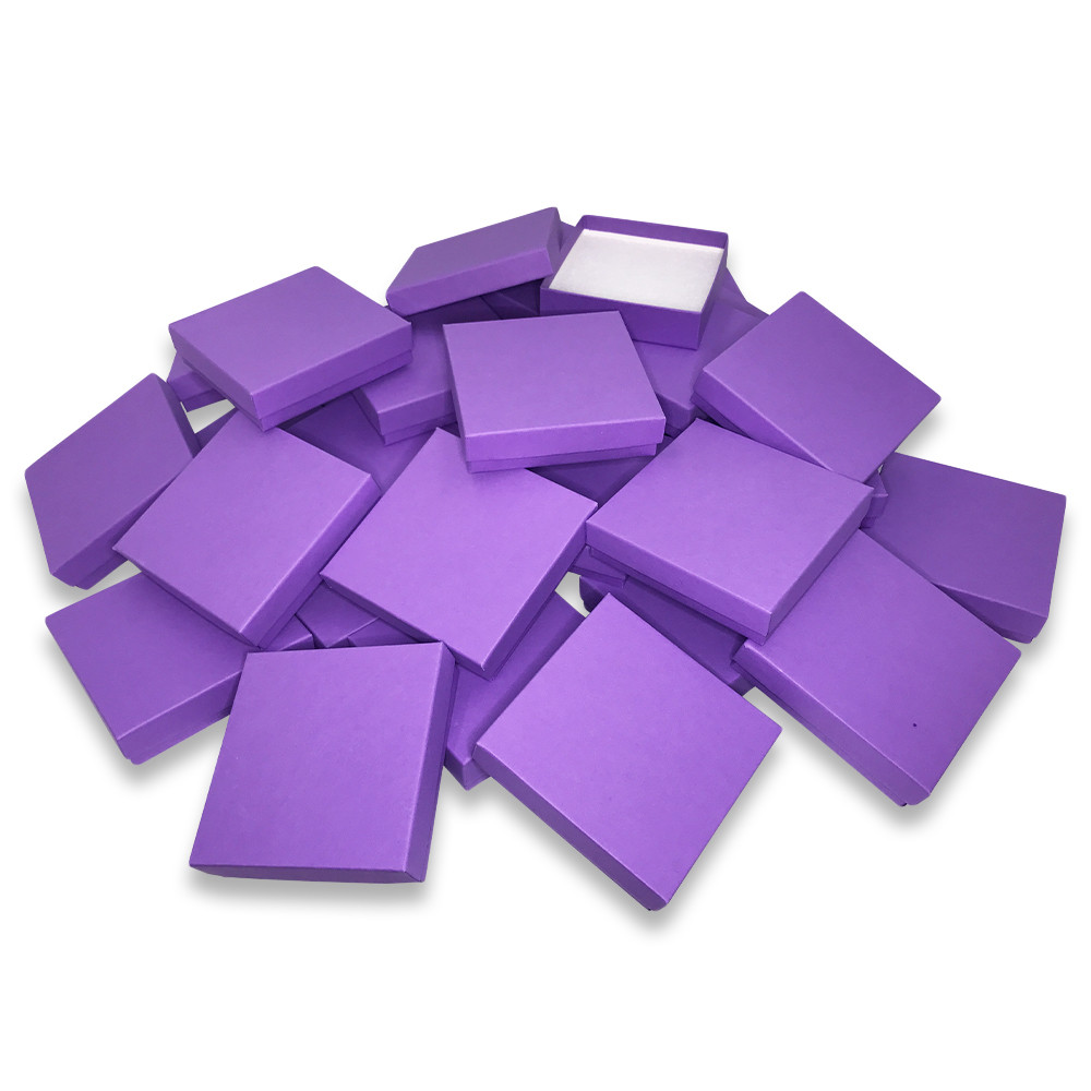 10 Boxes-Purple Kraft Cotton Filled Boxes - 888 Display USA, Inc.