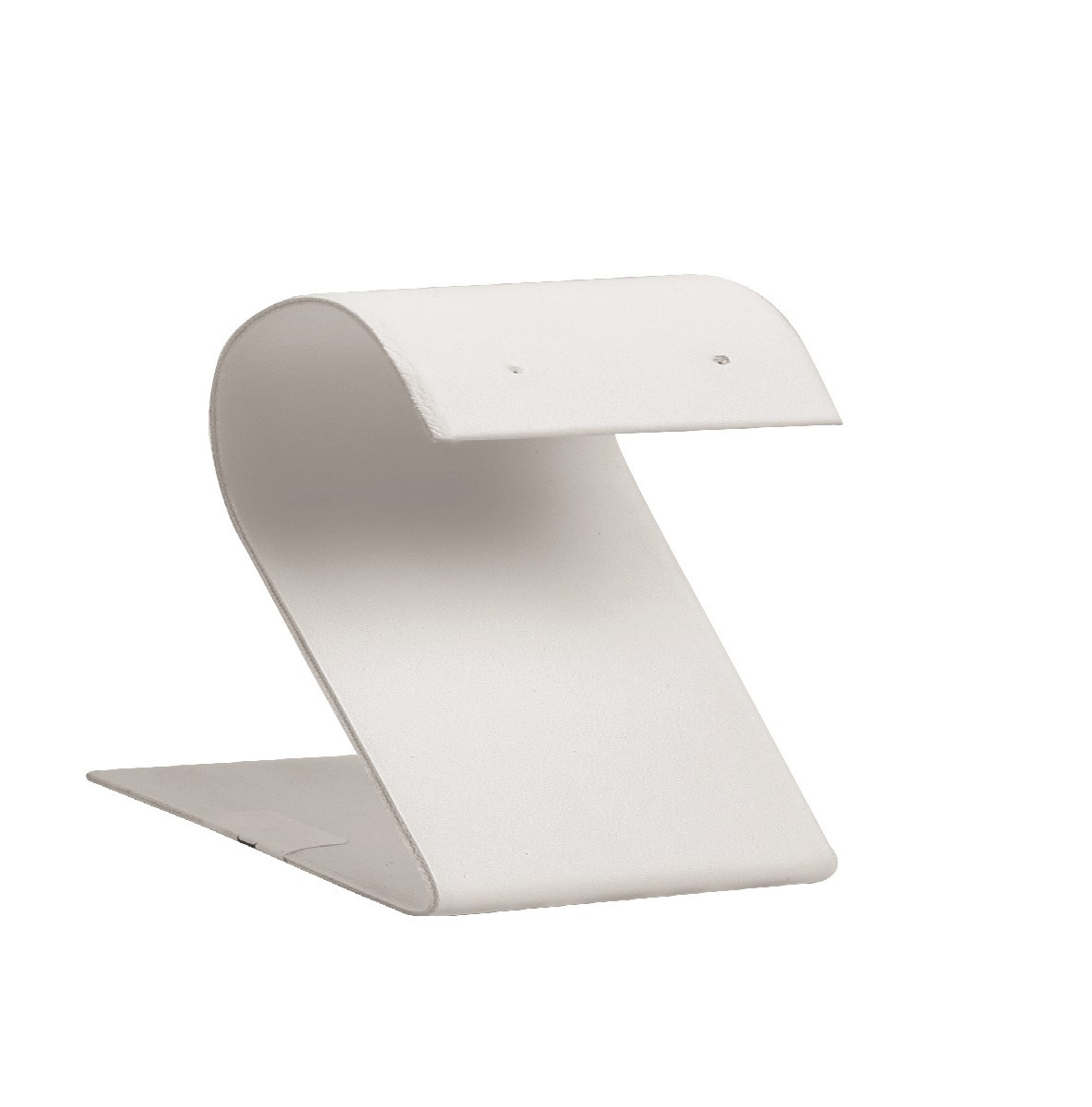 White S Shape Short Curved Earring Display - 888 Display USA, Inc.