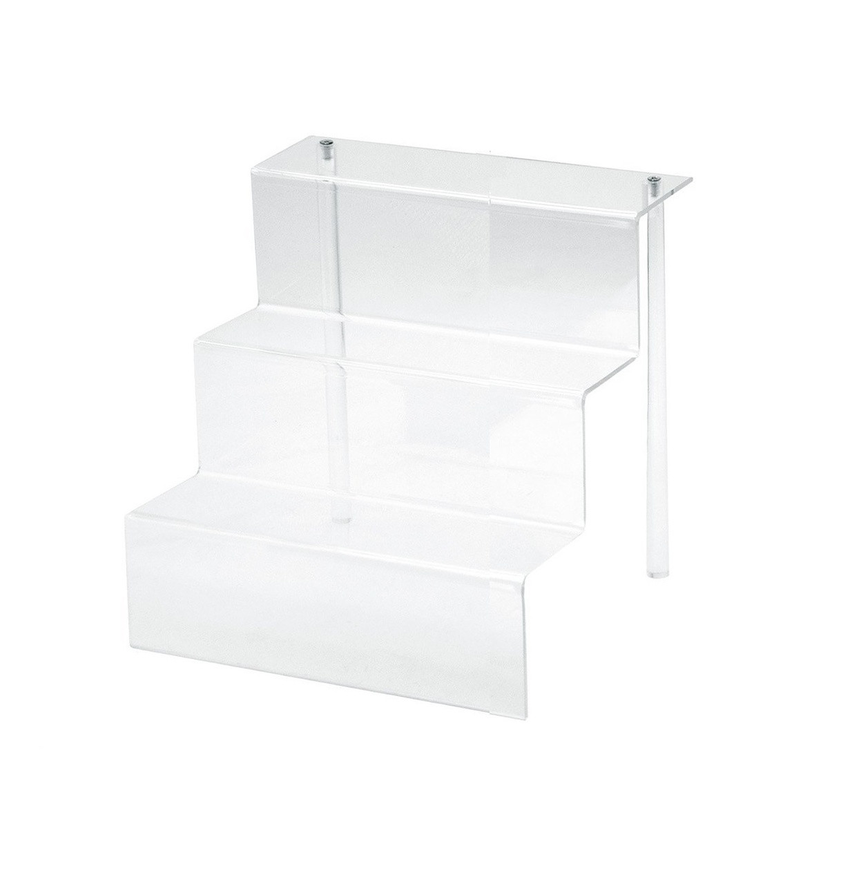 3 Tiers Clear Acrylic Glass Riser Step Display - 888 Display USA, Inc.