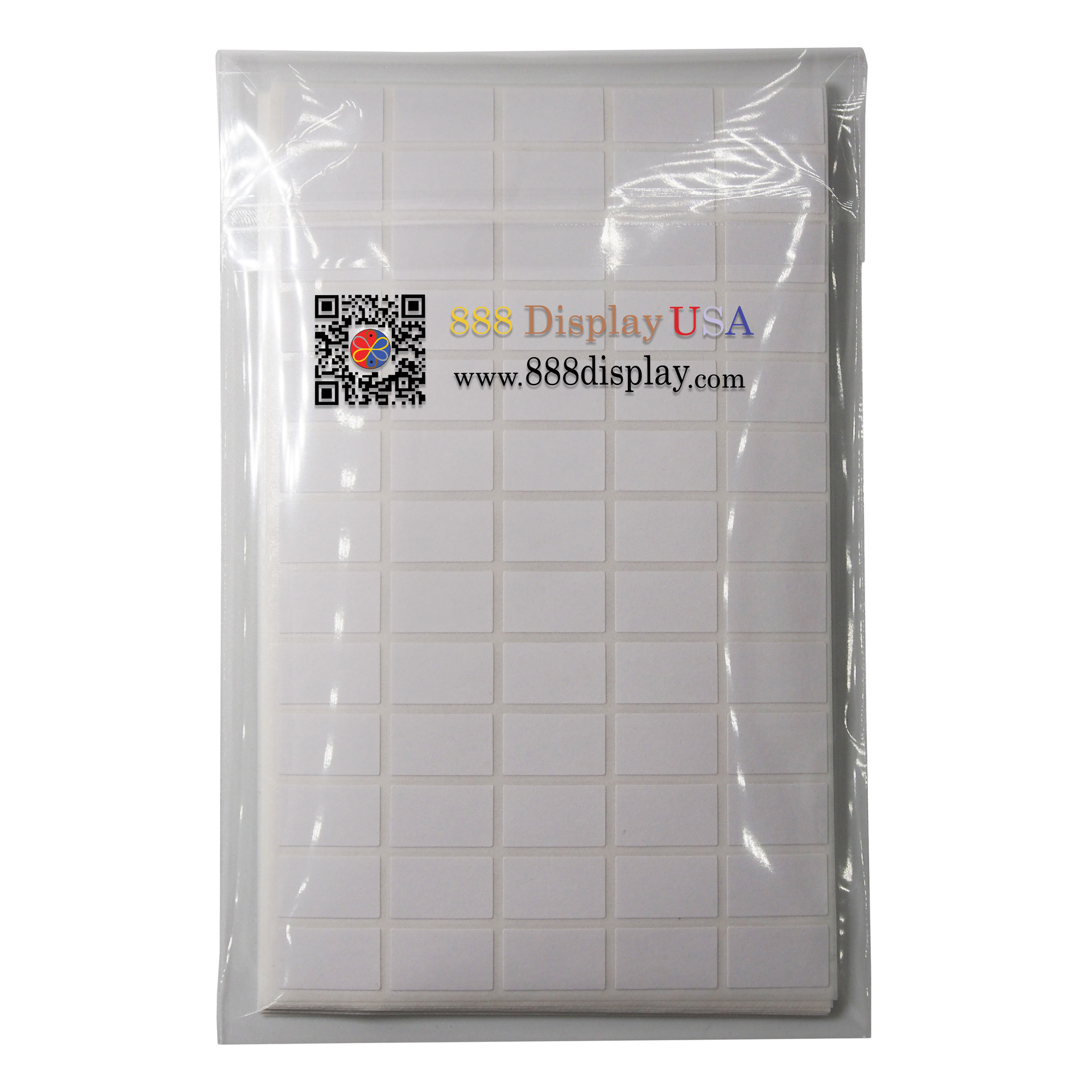 Rectangular Self Adhesive Plain Label - 1080 Labels (3/8" x 5/8") - 888 ...