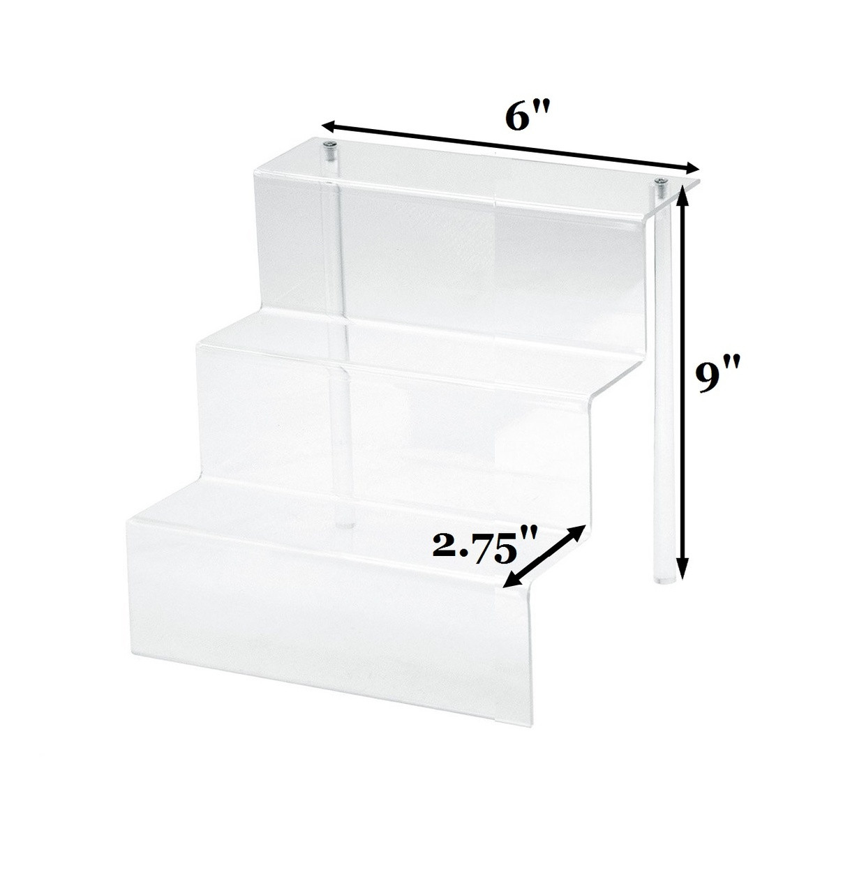 3 Set Displays of 3 Tiers Clear Acrylic Glass Riser Step Display - 888 ...