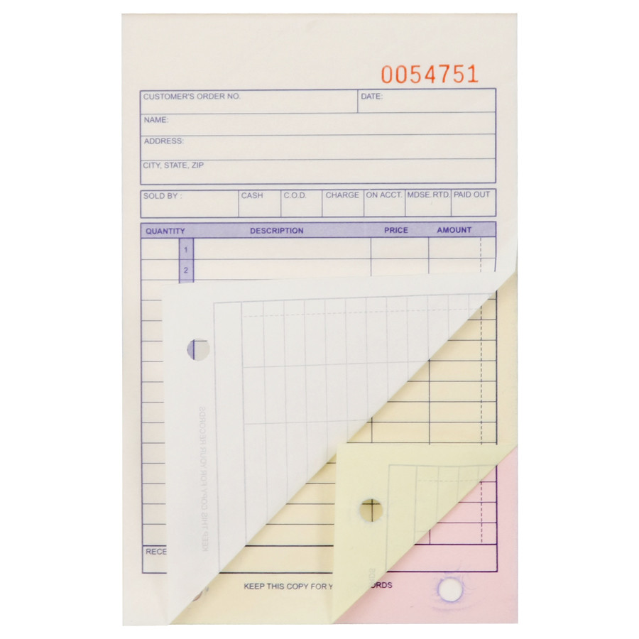 Small 3-Part Sales Order Books - 888 Display USA, Inc.
