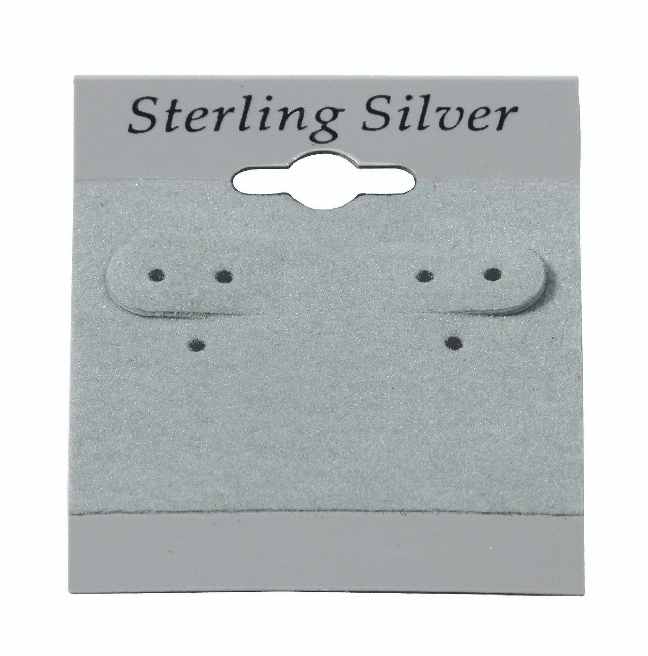 Steel Grey Single Tall Slim Curved Earring Display 3 1/2"H - 888 ...