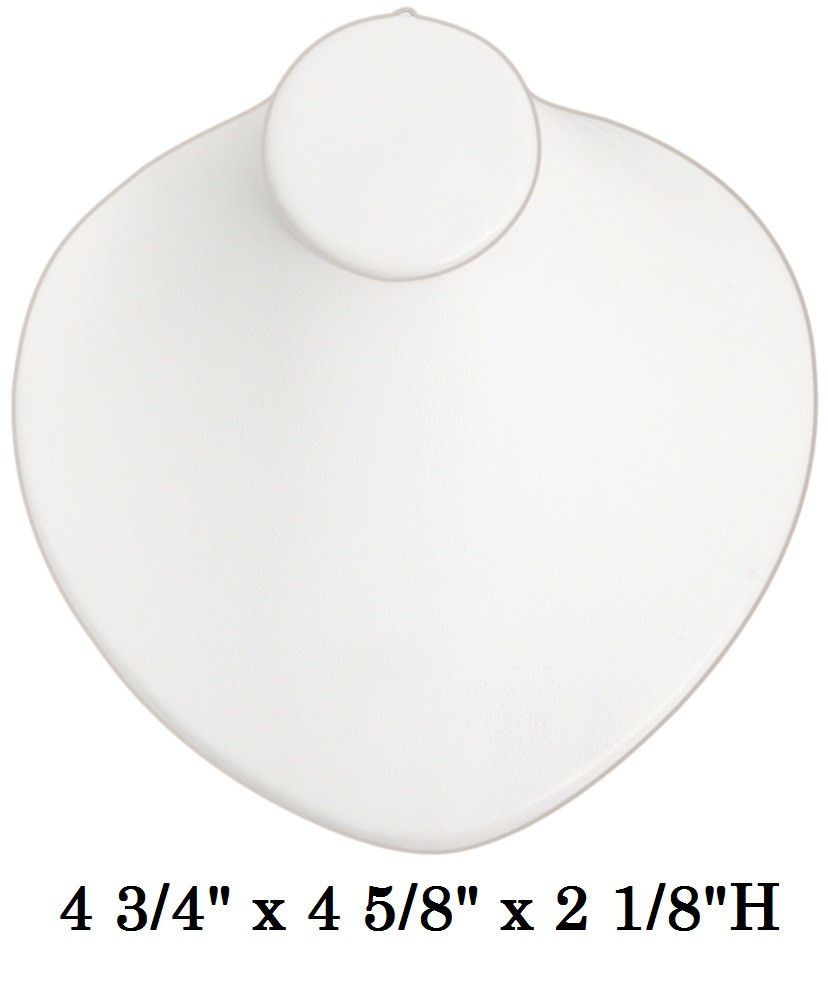 White Round Shaped Lay-Down Jewelry-Displays - 888 Display USA, Inc.