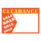 Small Paper "Clearance Sale" Store Message Sign (50Pcs/Pack) - 888 ...