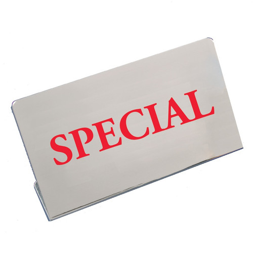 Small Metal "Special" Print Showcase/Showroom Sign - 1 3/4" x 1 1/4"H ...
