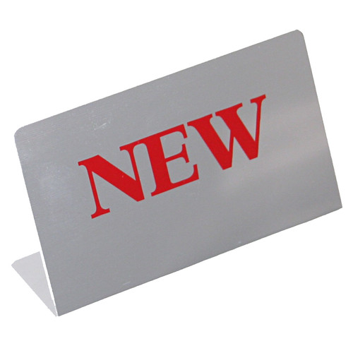 Small Metal "New" Print Showcase/Showroom Sign - 1 3/4" x 1 1/4"H - 888 ...