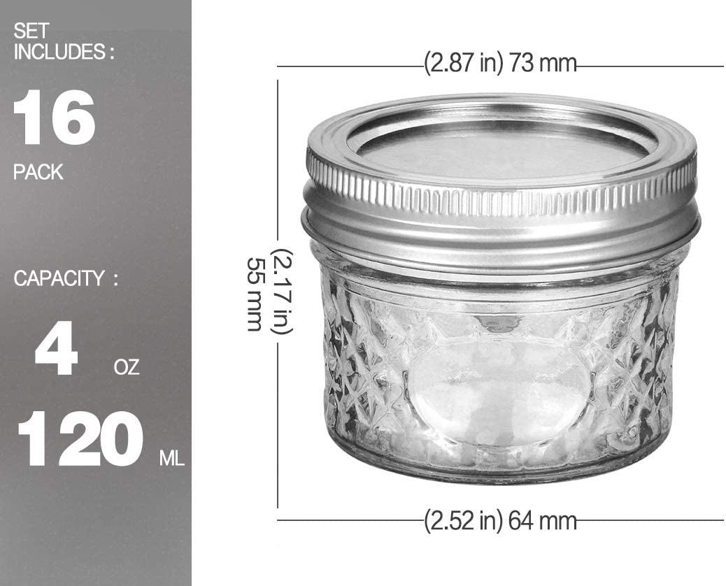 4 oz Mason Jar for Storage