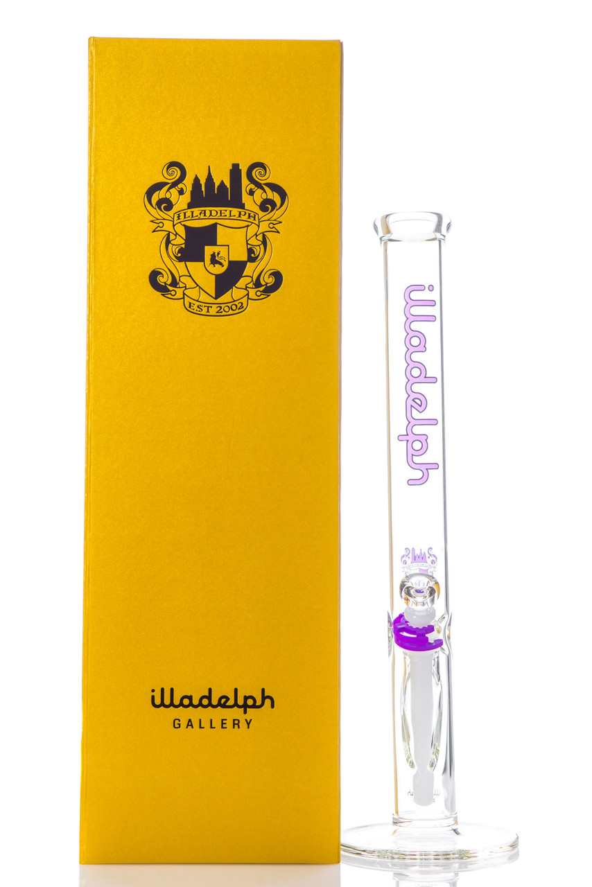 Purple Label 5mm Medium Straight Tube Bong - Fast Shipping