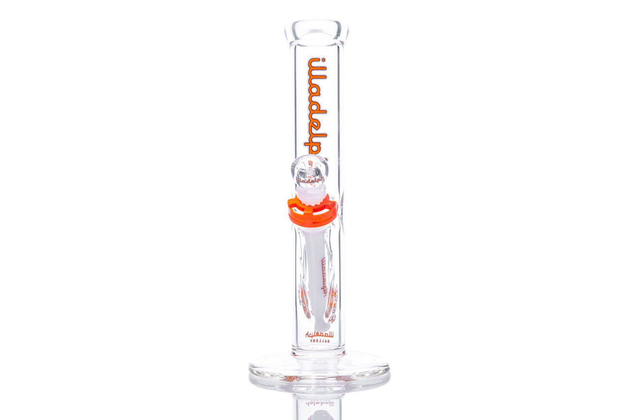Mini Straight Orange Bong - American Made & Fast Shipping
