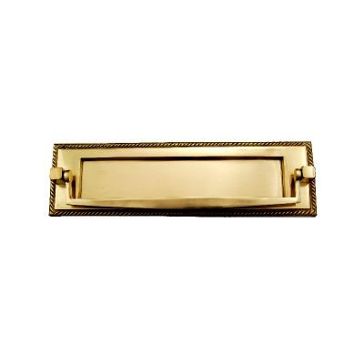 **LETTER PLATE POST BRS GEO 250mmX75mm Pre Packed