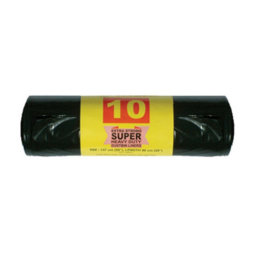 EXTRA STRONG BLACK REFUSE BAGS 180guage IN ROLLS OF 10 X 30