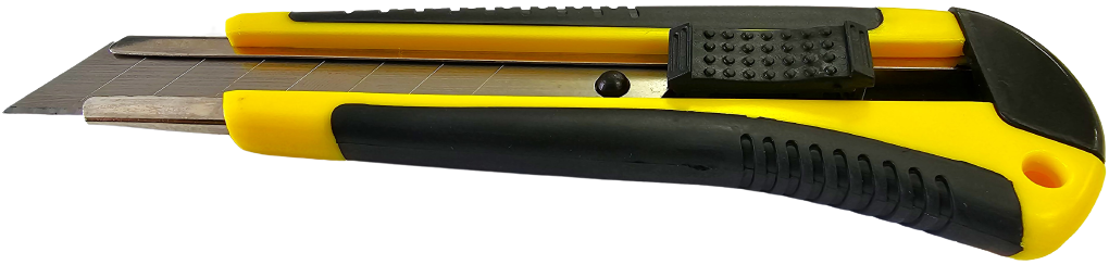 Large Heavy Duty Pvc Snap Off 18mm Blade Knife Pre Packed - All Bees Ltd