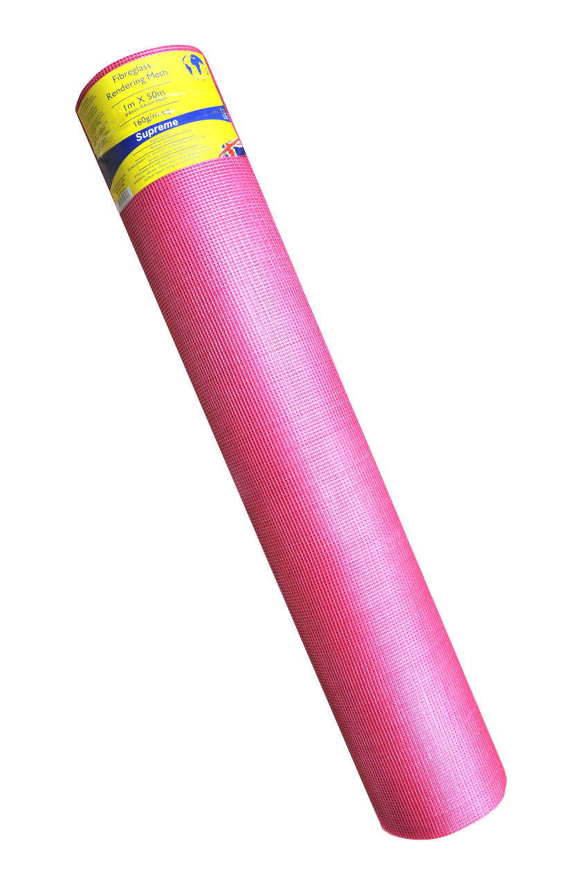 RENDERING FIBRE GLASS MESH 1m X50m:160g/m2 4x4 ROLL